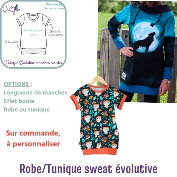 Une robe sweat enfant évolutive et confortable !- Créofée
